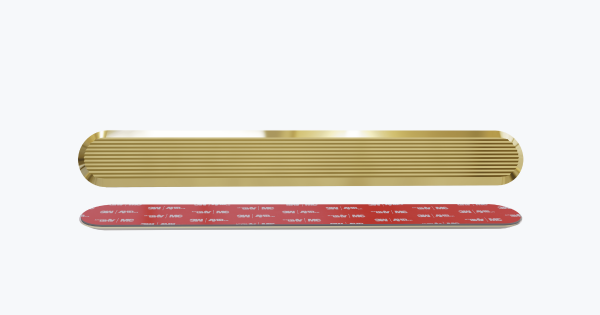 Eminent Tactiles: Self Adhesive Brass Tactile Strip with Linear Pattern