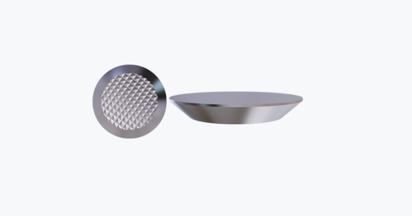 Eminent Tactiles: Flat Tactile Stud with Crosshatch Pattern
