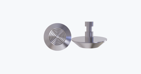Stainless Steel Tactile Studs - Concentric Rings Pattern Top