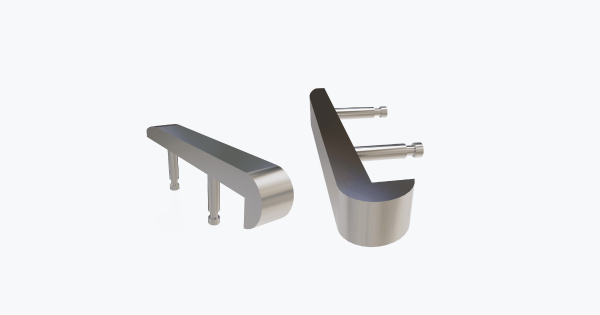 Stainless Steel Solid Swoosh Edge Protector | Trusted Worldwid