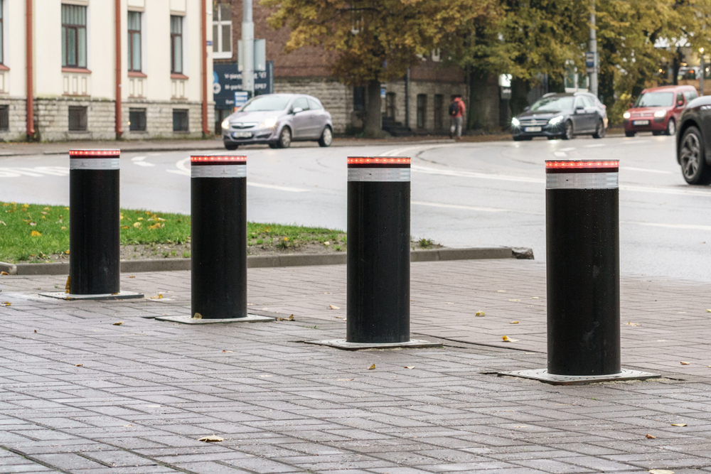 What are the most common types of bollards and how is it used?
